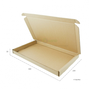 Гофрокороб 409х249х30 Т23 B Бурый фефко 0427 – заказать в Москве